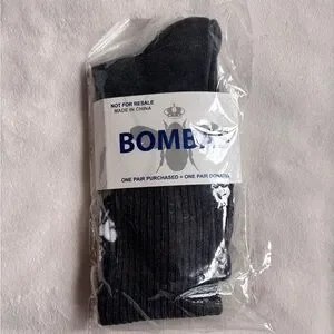 Bombas | Underwear & Socks | Bombas Black Ribbed Crew Socks | Poshmark